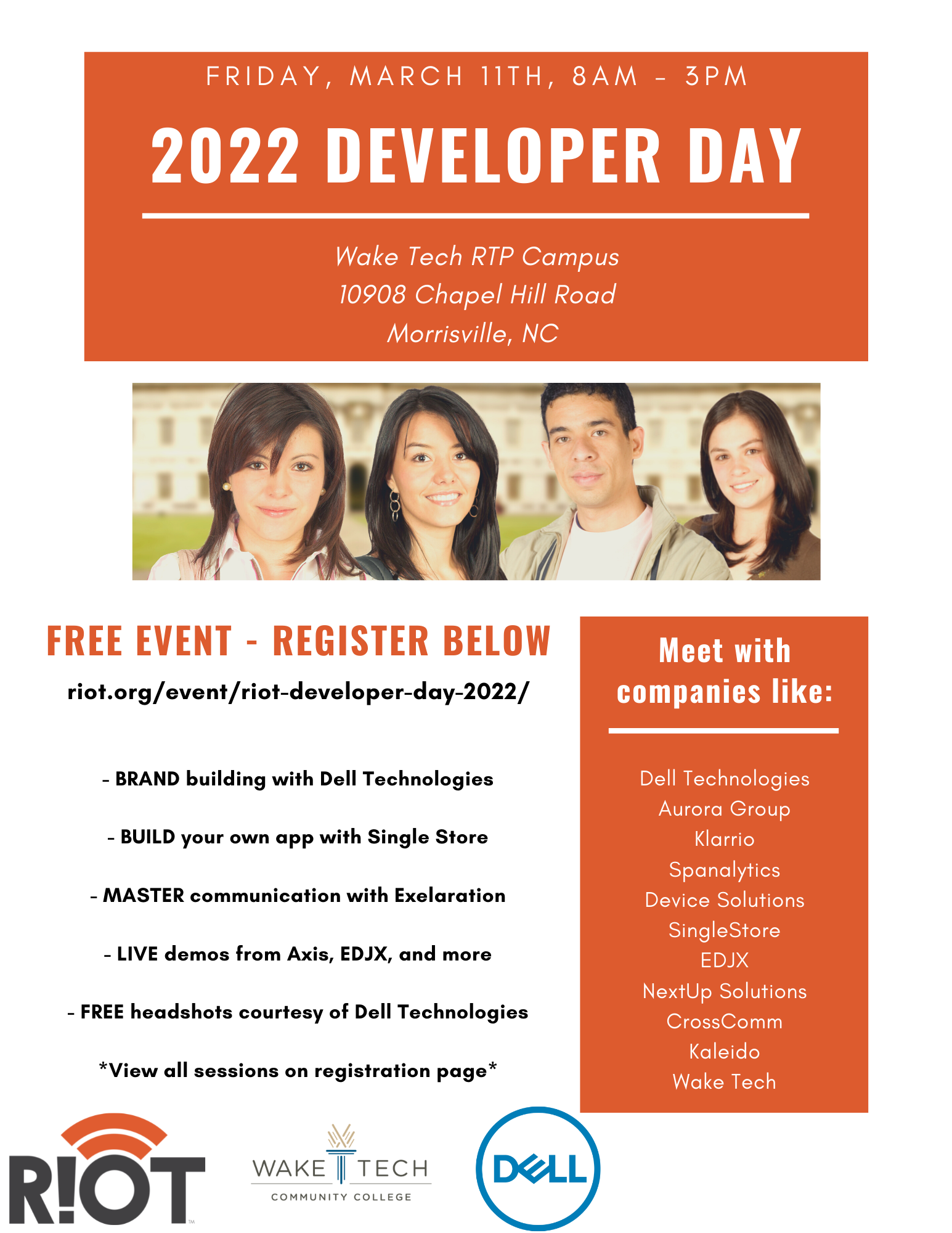 RIoT Developer Day 2022 on RTP Campus | Wake Tech