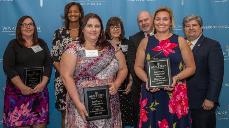 Employees and Students Recognized for Excellence | Wake Tech