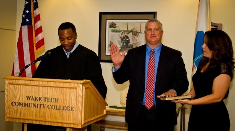 Wake Tech Swears in First Police Chief | Wake Tech